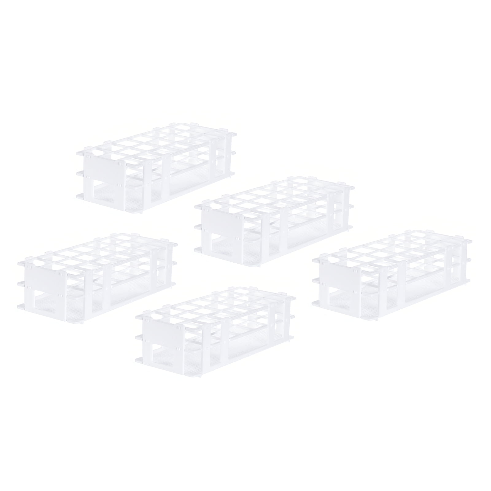 Uxcell Plastic Test Tube Rack Holder 21 Holes 3 Layers Detachable ...