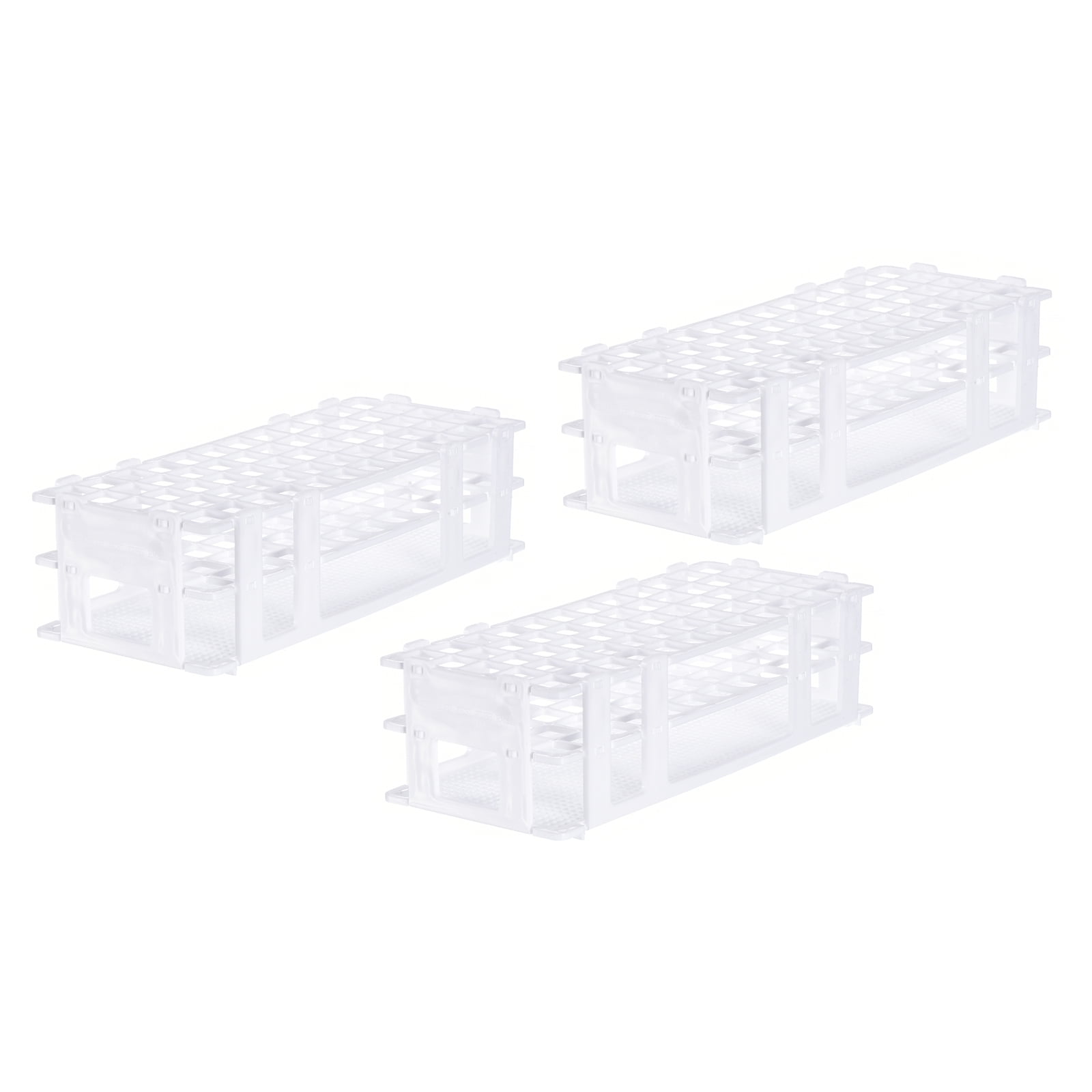 Uxcell Plastic Test Tube Rack Holder 60 Holes 3 Layers Detachable ...
