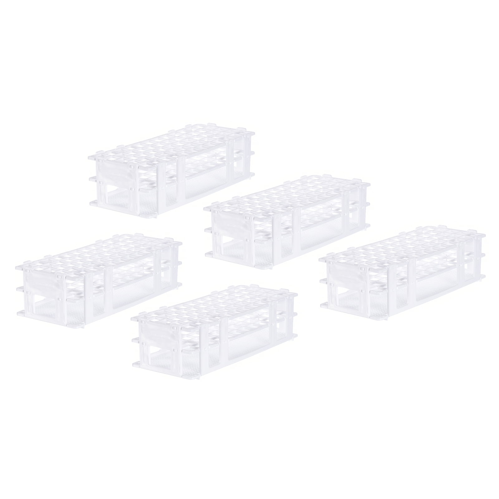 Uxcell Plastic Test Tube Rack Holder 60 Holes 3 Layers Detachable ...