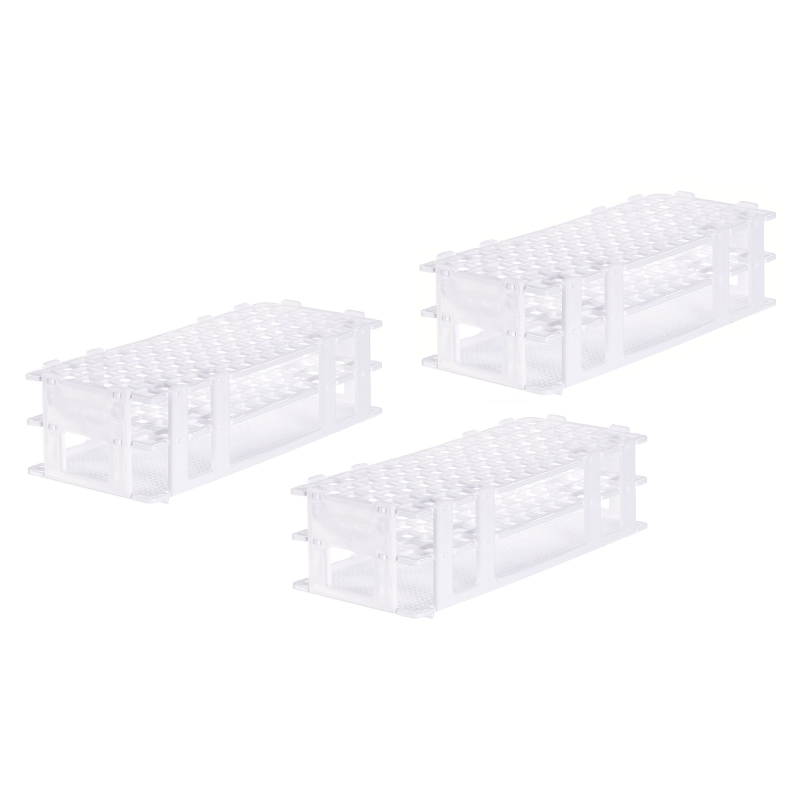 Uxcell Plastic Test Tube Rack Holder 90 Holes 3 Layers Detachable ...