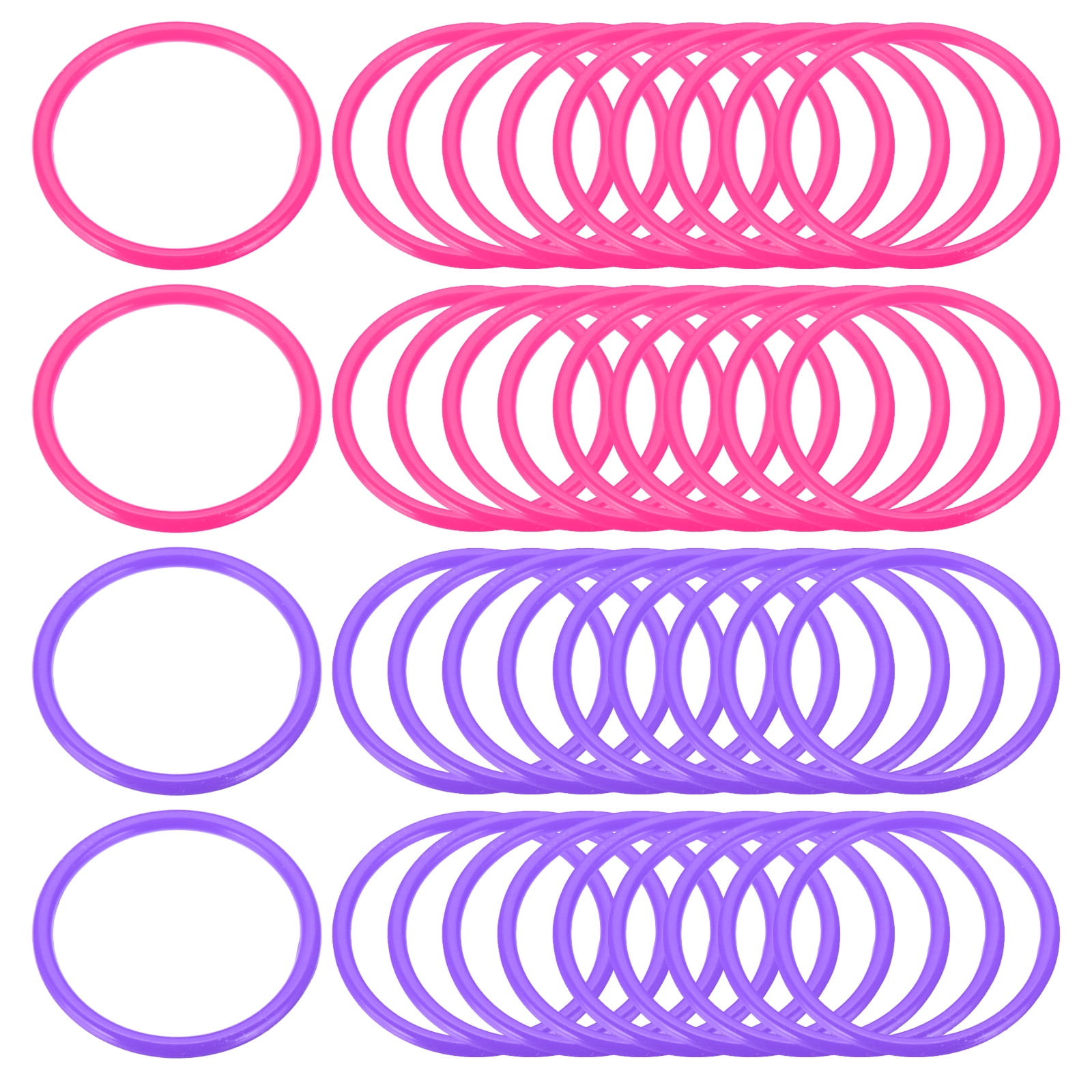 Uxcell Plastic Toss Ring 3.15 Inch, 60 Pack Sports Rings Toss Game for ...