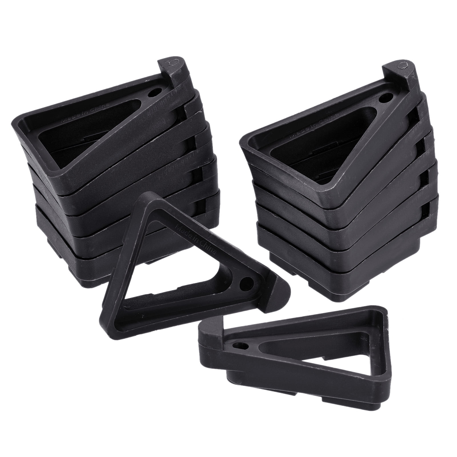 Uxcell Plastic Triangle Plant Pot Feet Black 12 Count, Elevate Pots ...