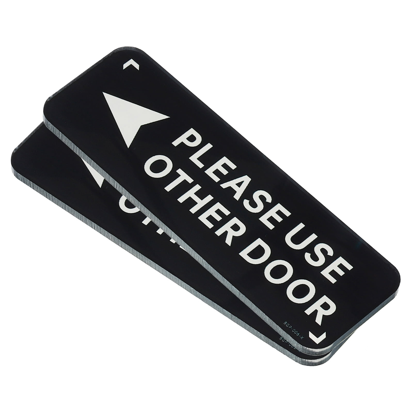 Uxcell Please Use Other Door Left Arrow Sign 6"x2" Self Adhesive ...