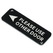 Uxcell 6x2" Push Pull Door Sign, 1 Pairs Acrylic Self-Adhesive Back ...