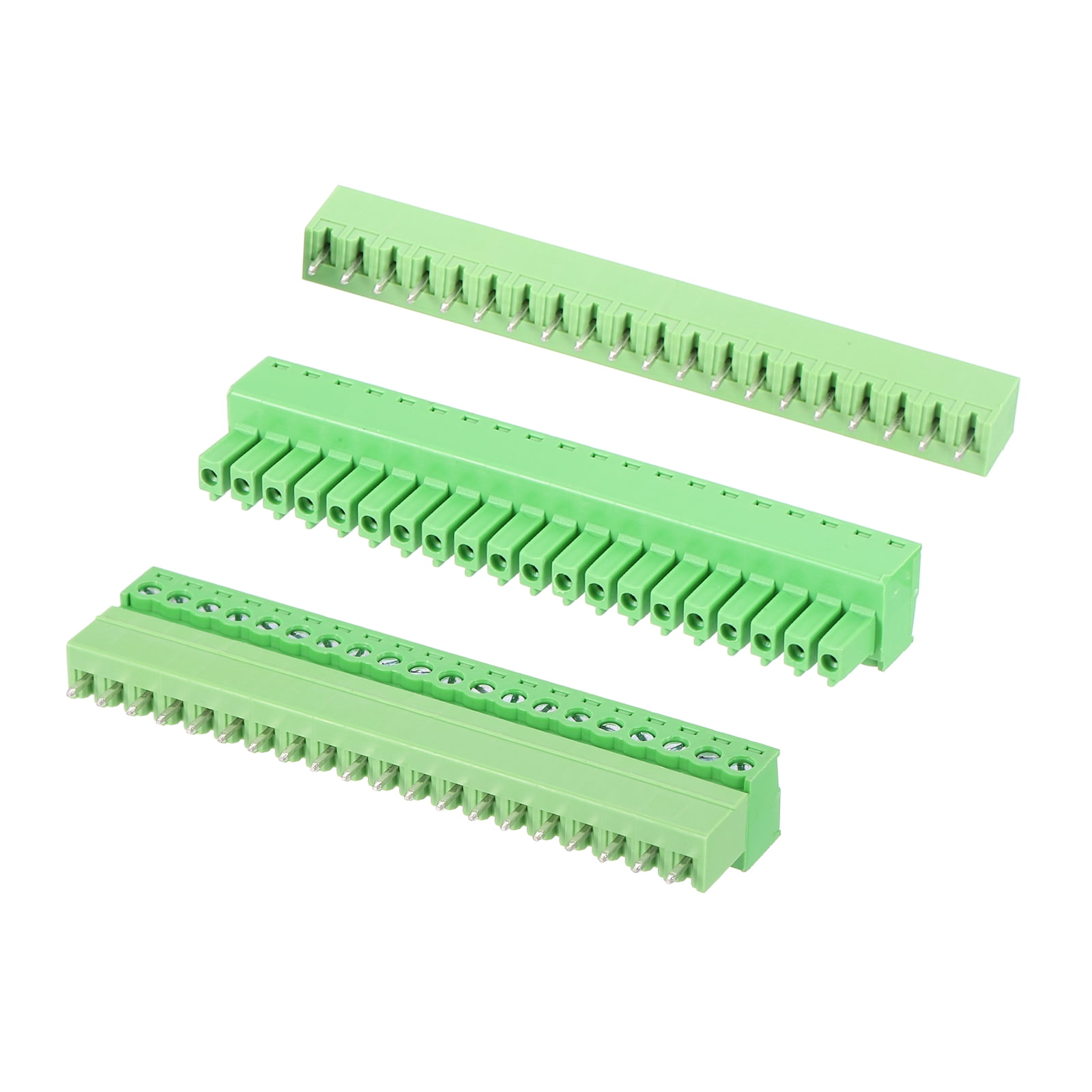 Uxcell Pluggable PCB Terminal Block Connectors, 2 Set 20 Pin 3.81mm/0. ...