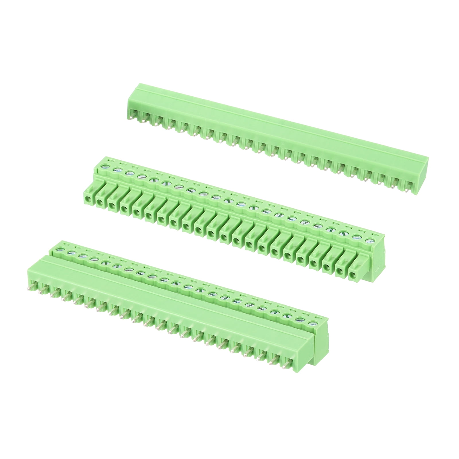 Uxcell Pluggable PCB Terminal Block Connectors, 2 Set 22 Pin 3.81mm/0. ...