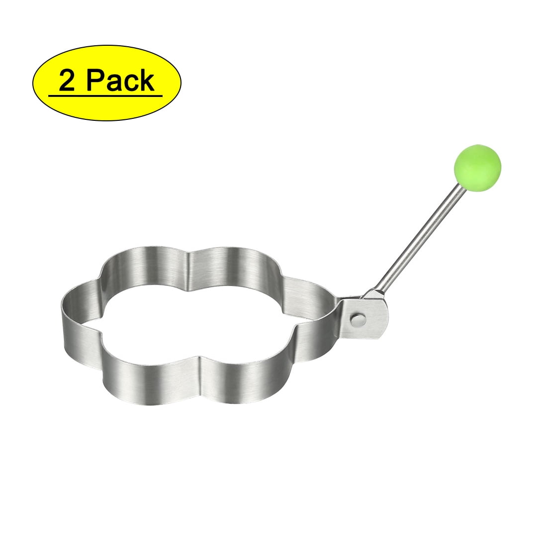 Uxcell Plum Flower Egg Ring 430 Stainless Steel Kitchen Rings 2 Pack ...