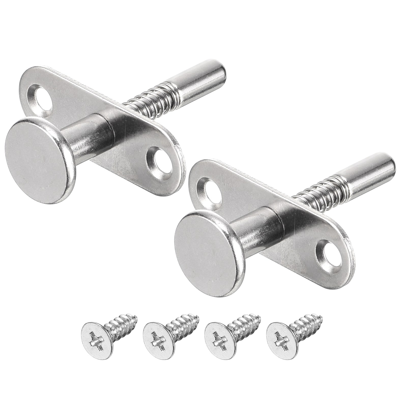 Uxcell Plunger Latches, 6.5x45mm/0.26x1.77inch Steel Spring-Loaded Bolt ...