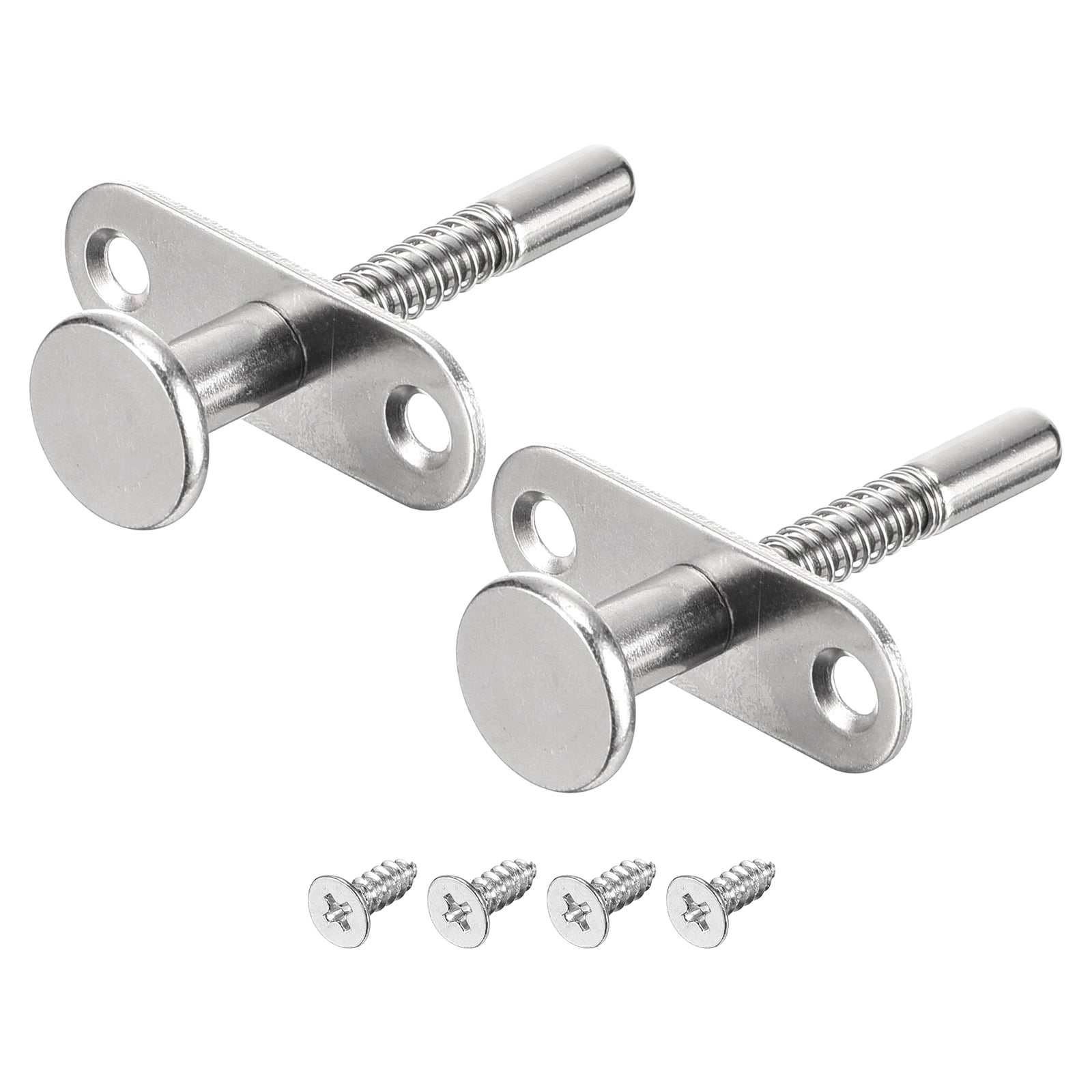Uxcell Plunger Latches, 6.5x55mm/0.26x2.17inch Steel Spring-Loaded Bolt ...