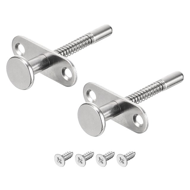 Uxcell Plunger Latches, 6.5x65mm/0.26x2.56inch Steel Spring-Loaded Bolt ...