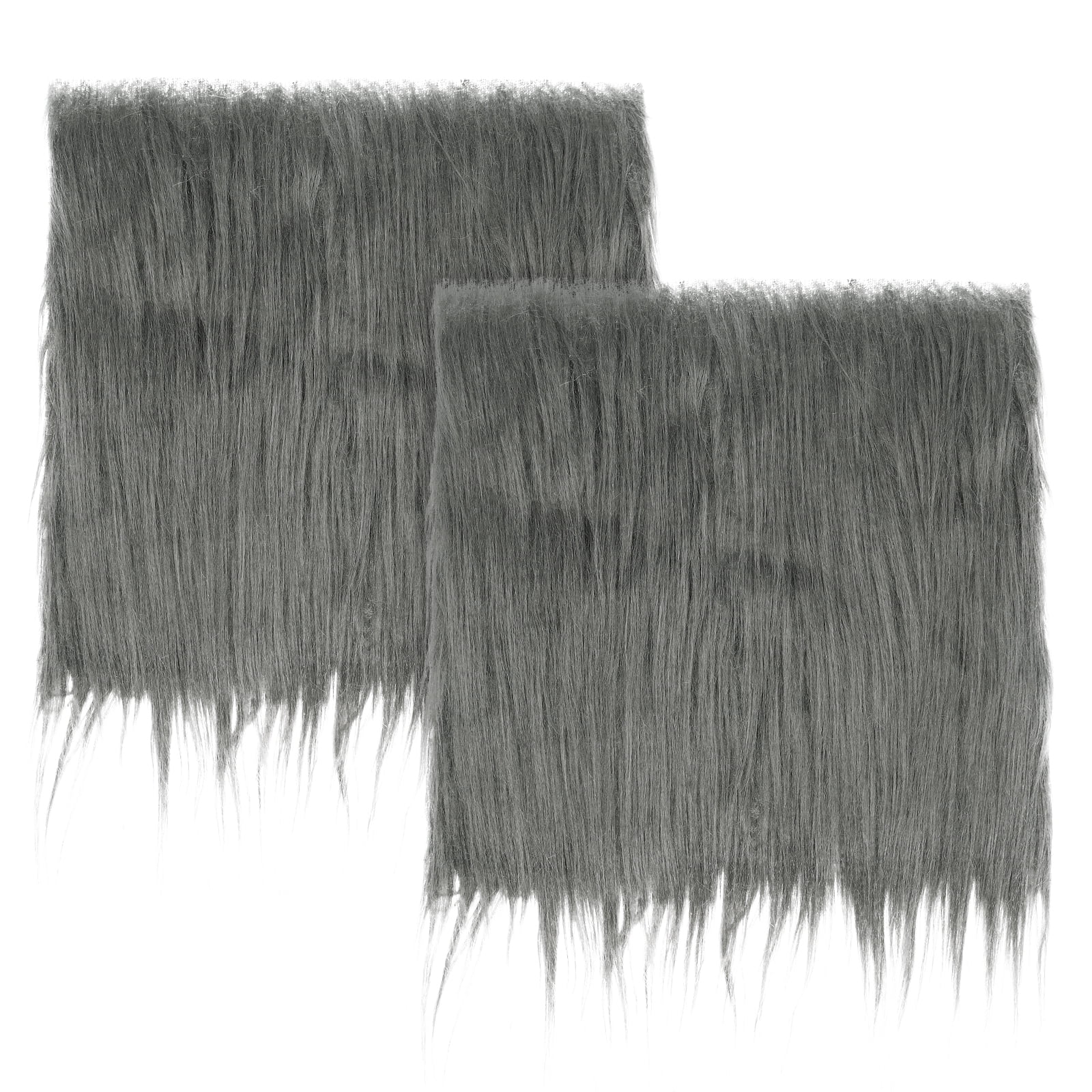 Uxcell Plush Faux Fur Fabric Square, 10" x 10" Fluffy Faux Fur Patches ...