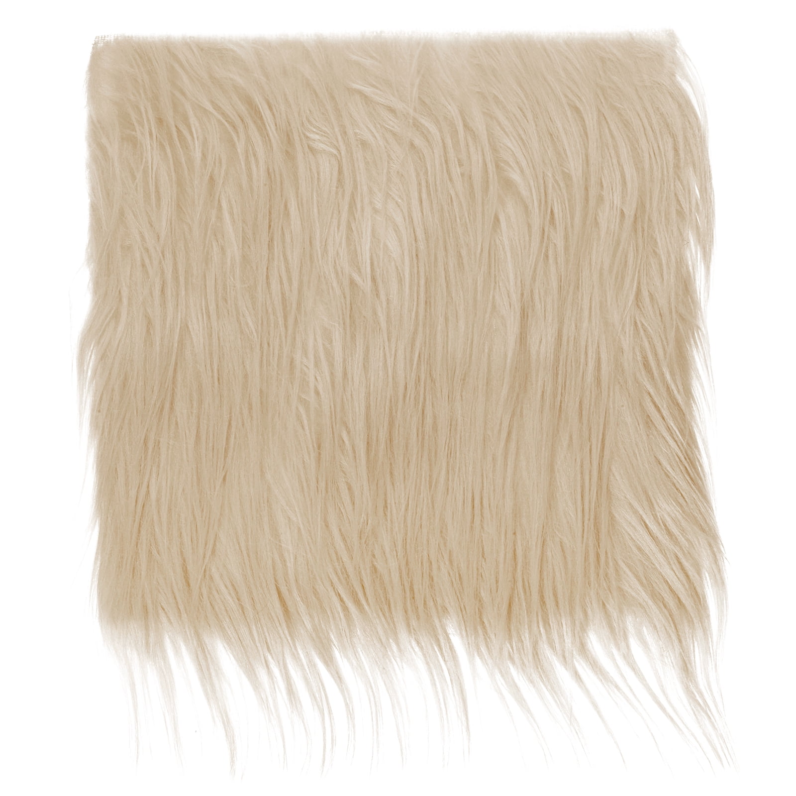 Uxcell Plush Faux Fur Fabric Square, 10" x 10" Fluffy Faux Fur Patches ...
