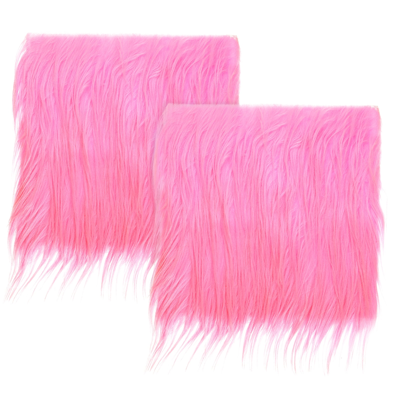 Uxcell Plush Faux Fur Fabric Square, 10" x 10" Fluffy Faux Fur Patches ...
