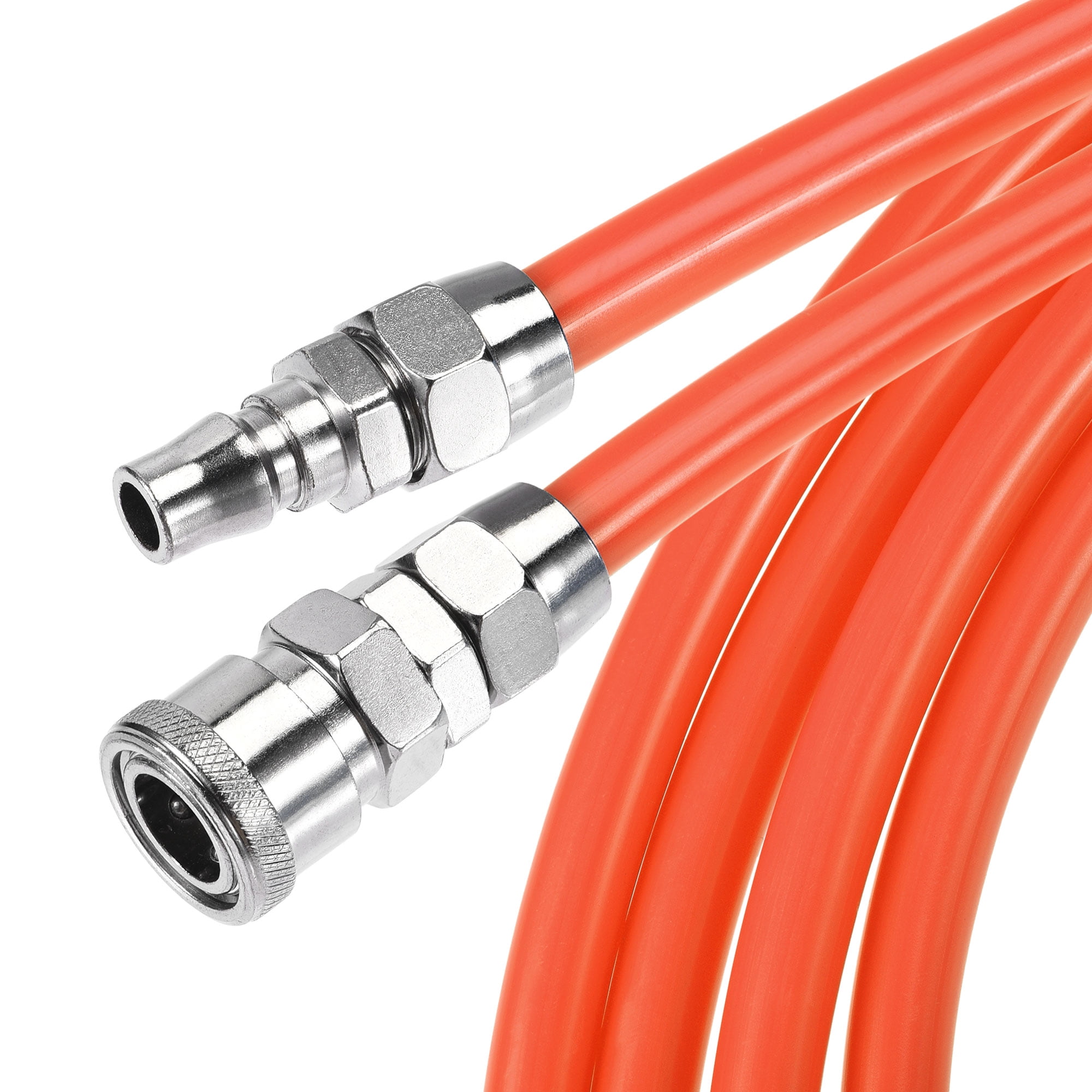 Uxcell Pneumatic Air Hose 10mm OD 6.5mm ID 10M Length Red with Quick ...