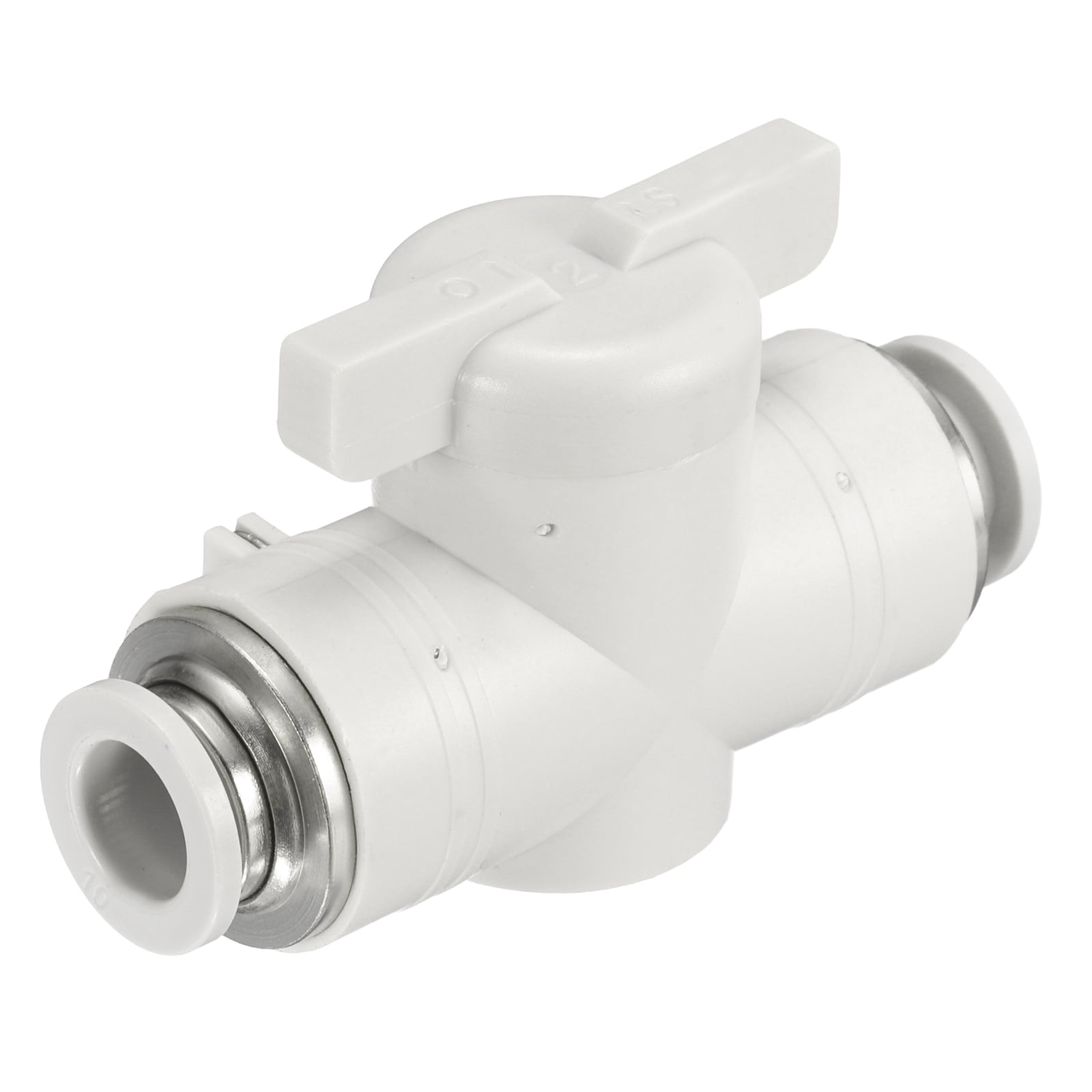 Uxcell Pneumatic BUC Push to Connect Fitting Ball Valve 10mm Tube OD Air Flow Control Valve Tube ...