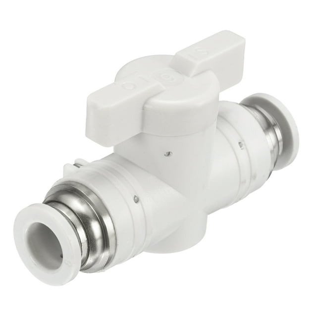 Uxcell Pneumatic BUC Push to Connect Fitting Ball Valve 8mm Tube OD Air Flow Control Valve Tube ...
