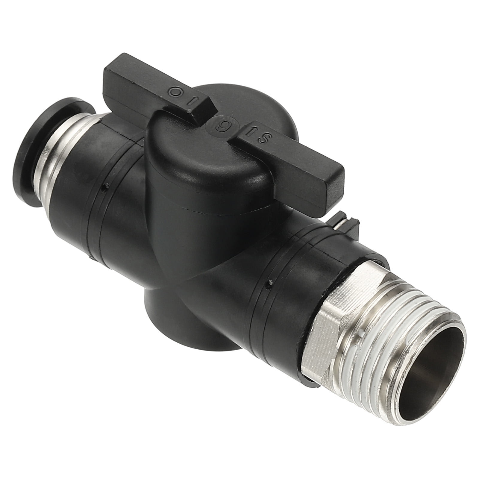 Uxcell Pneumatic Ball Valve PT Male Thread Push to Connect Fittings ...