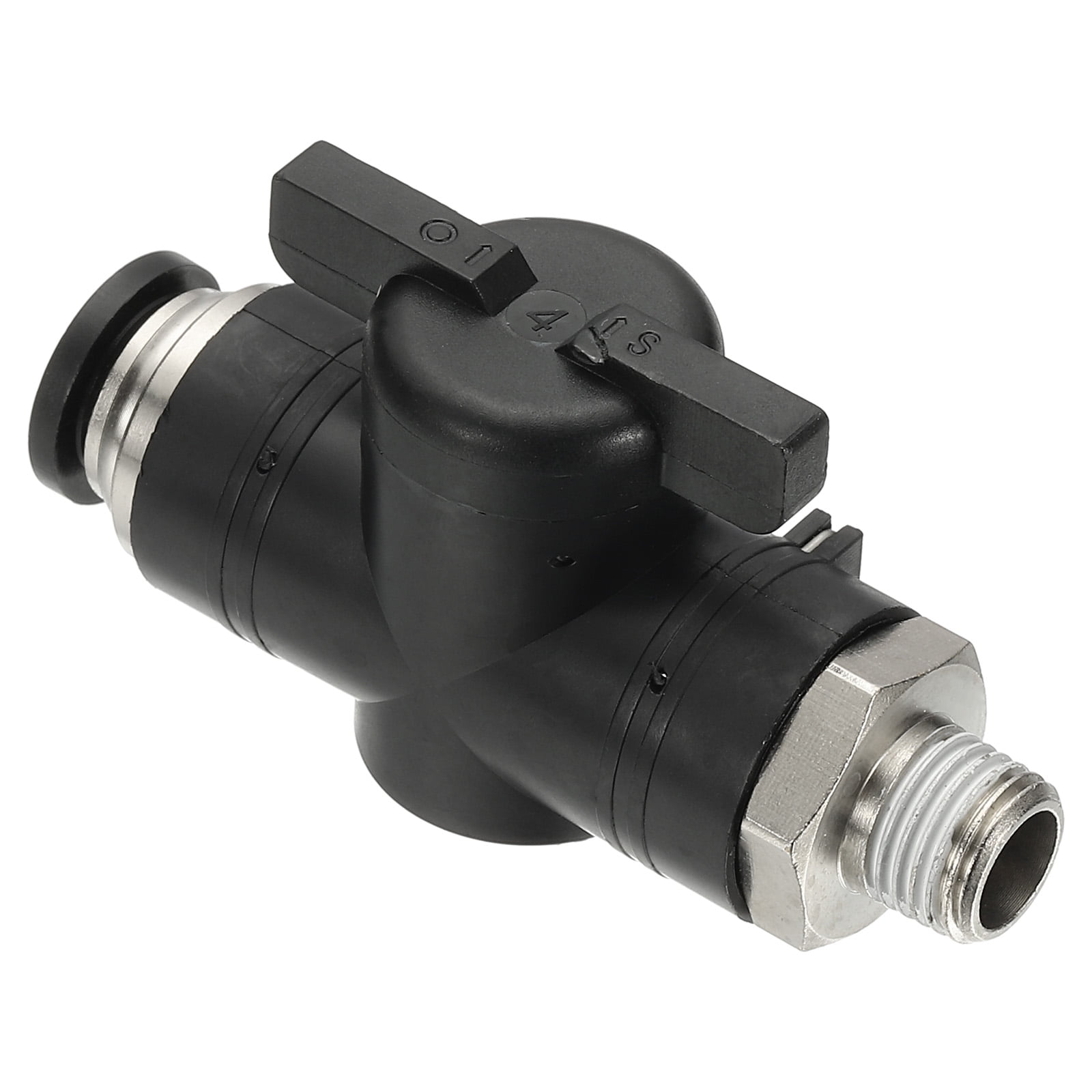 Uxcell Pneumatic Ball Valve PT Male Thread Push to Connect Fittings ...