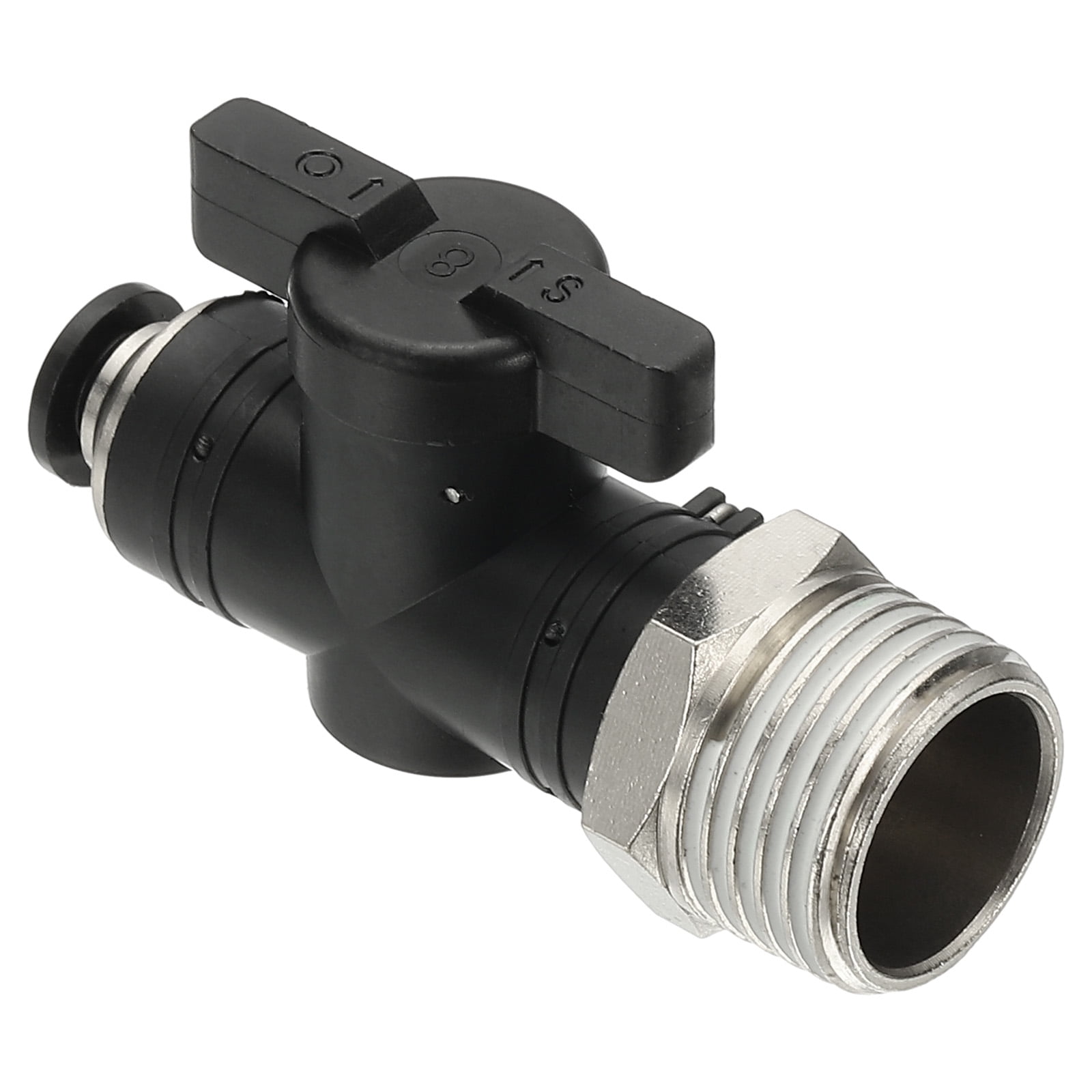 Uxcell Pneumatic Ball Valve PT Male Thread Push to Connect Fittings ...
