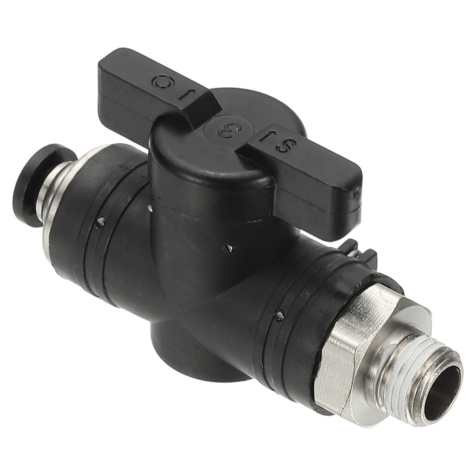 Uxcell Pneumatic Ball Valve PT Male Thread Push to Connect Fittings ...