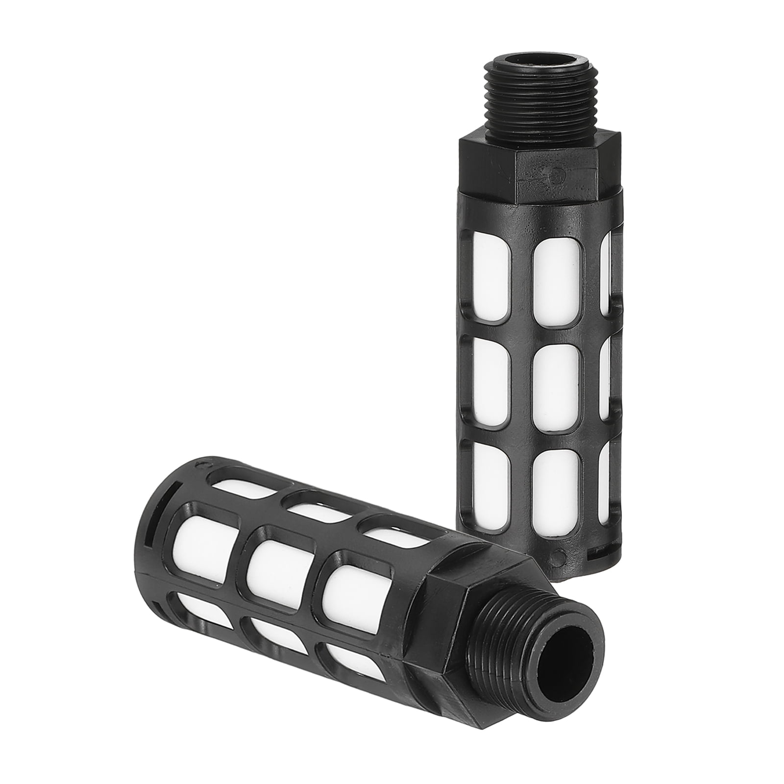 Uxcell Pneumatic Muffler G 1/2 Plastic Air Compressor Exhaust Muffler ...