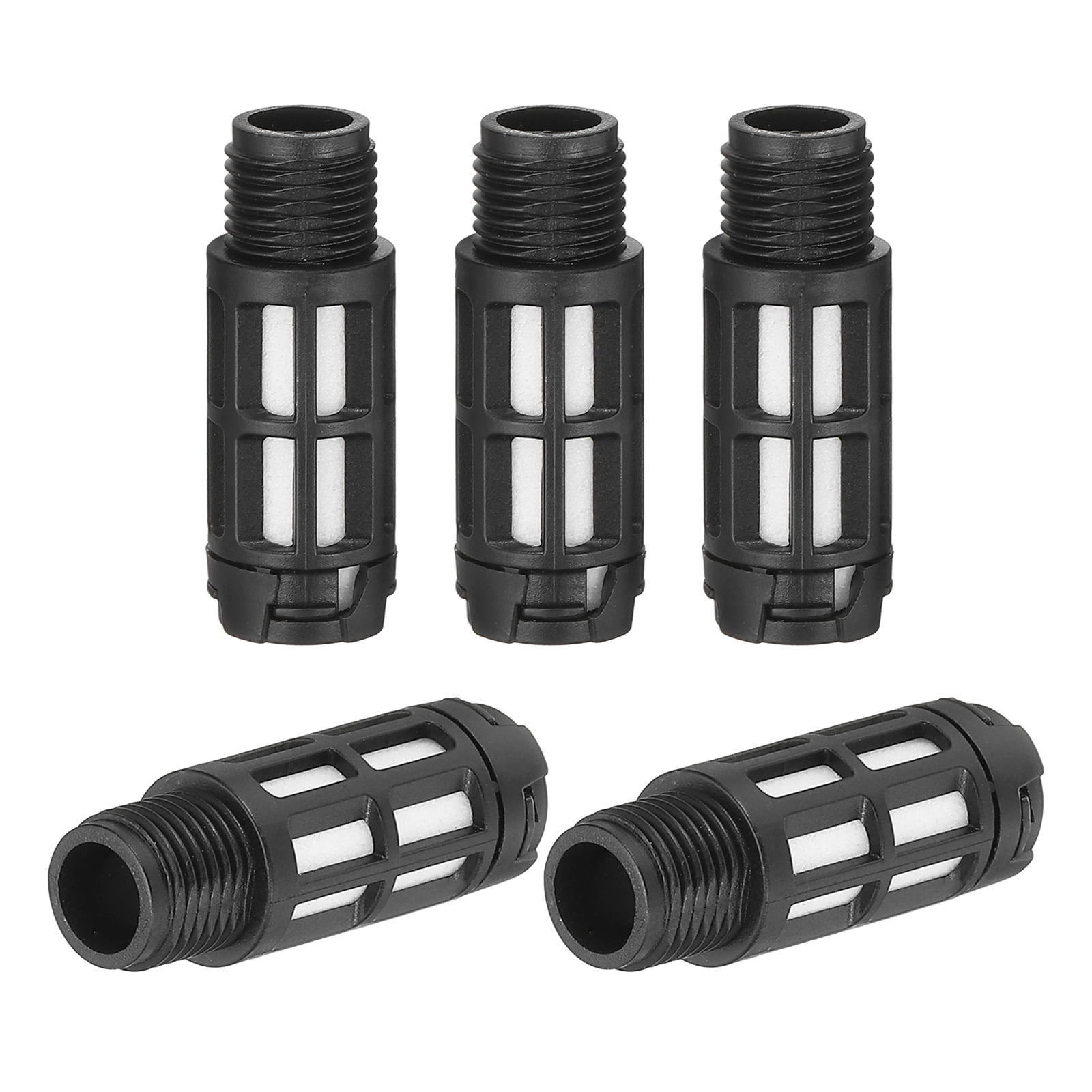 Uxcell Pneumatic Muffler G 1/4 Plastic Air Compressor Exhaust Muffler ...