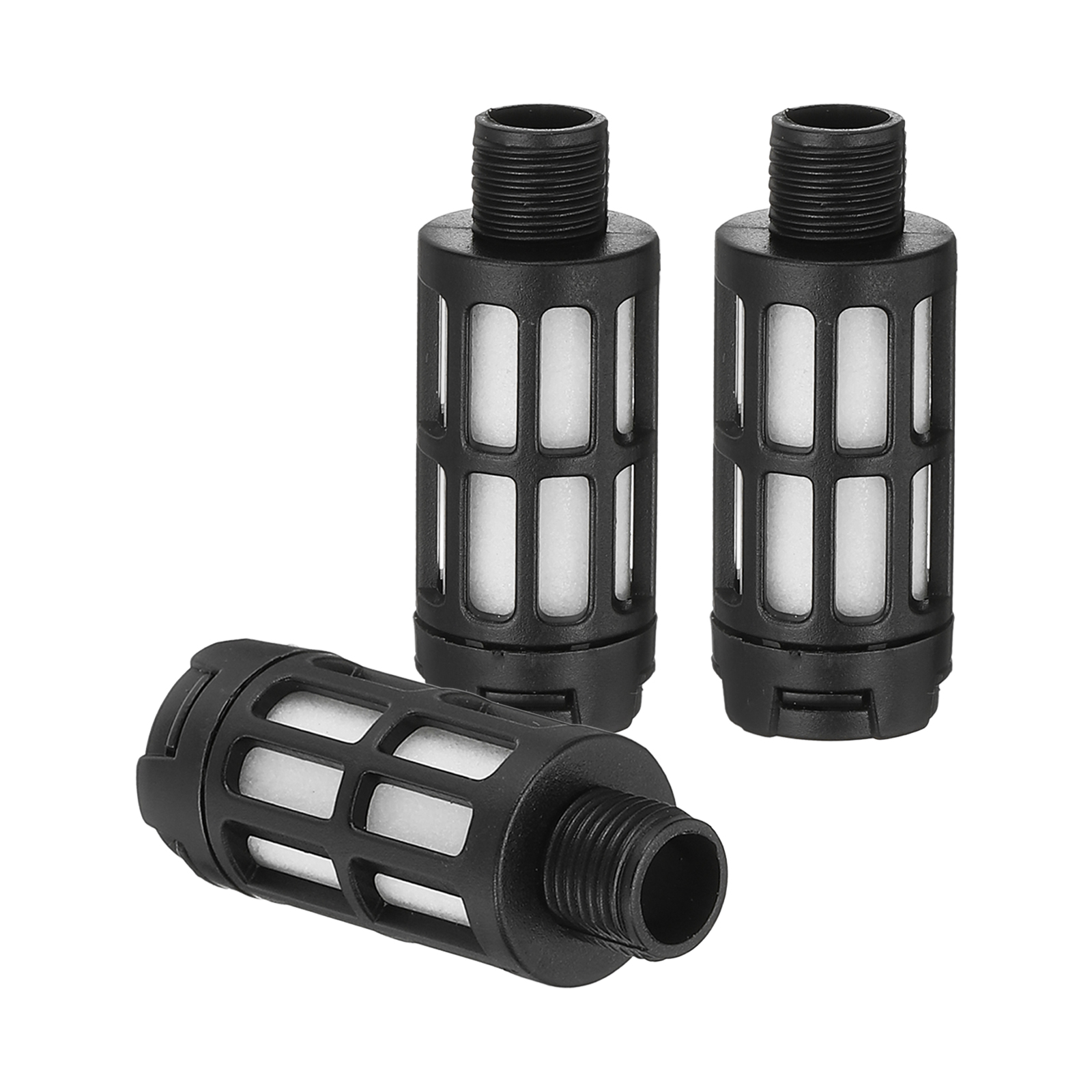 Uxcell Pneumatic Muffler G 1/8 Plastic Air Compressor Exhaust Muffler ...