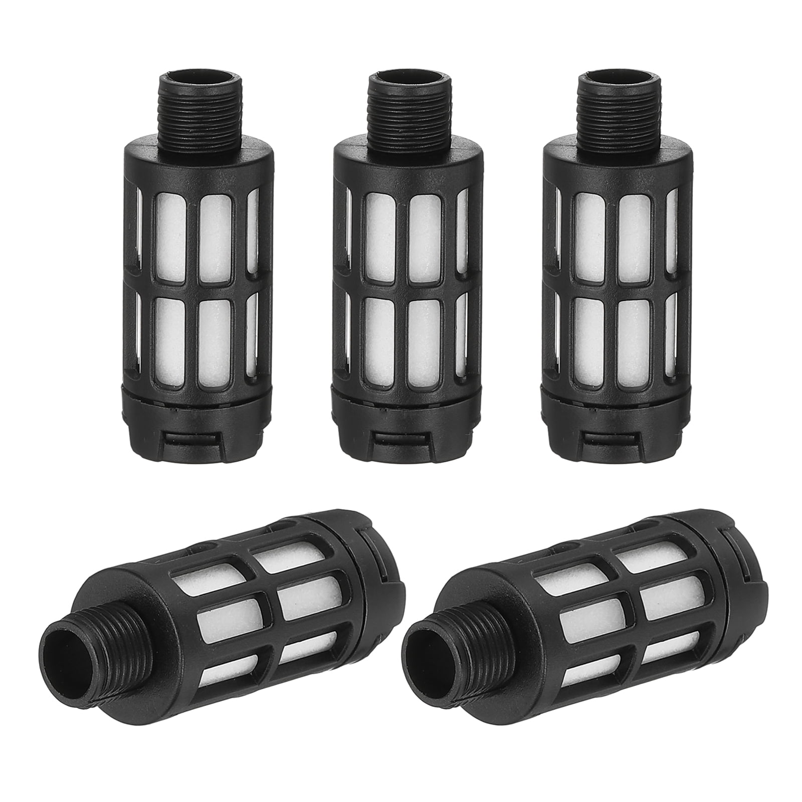 Uxcell Pneumatic Muffler G 1/8 Plastic Air Compressor Exhaust Muffler ...