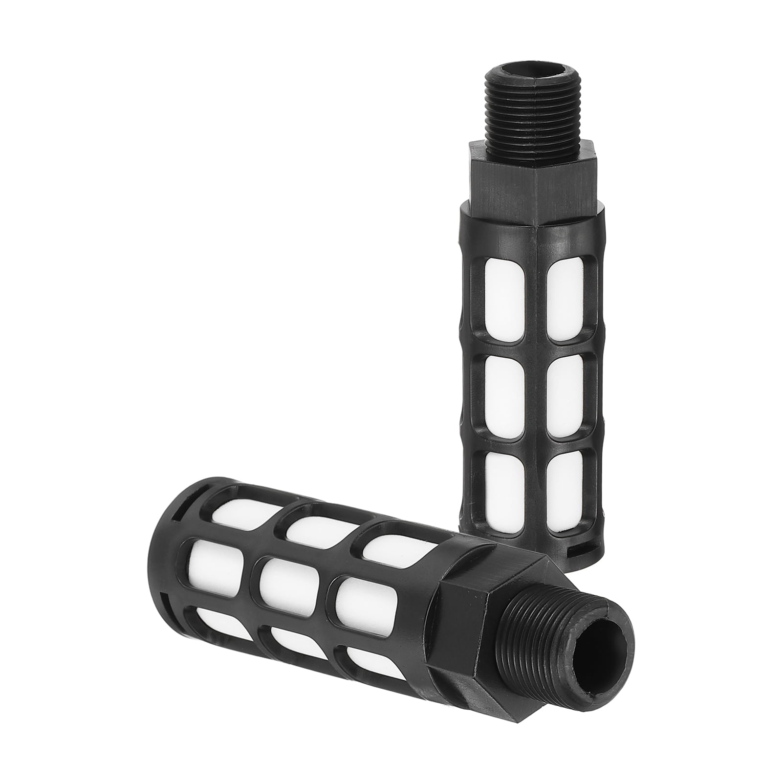 Uxcell Pneumatic Muffler G 3/8 Plastic Air Compressor Exhaust Muffler ...