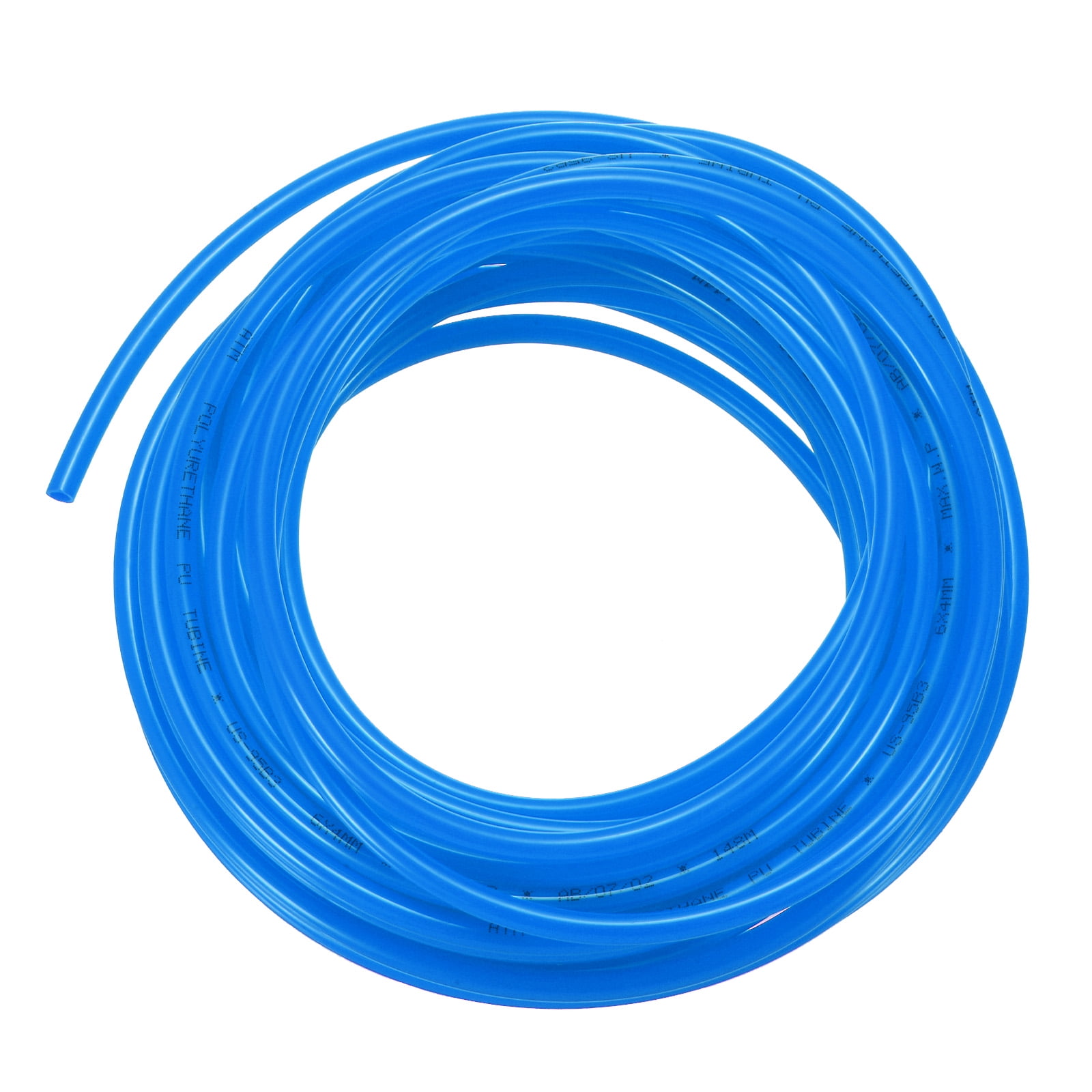 Uxcell Pneumatic Tubing Pipe Pu Air Compressor Hose Tube Line Clear(6mm ...