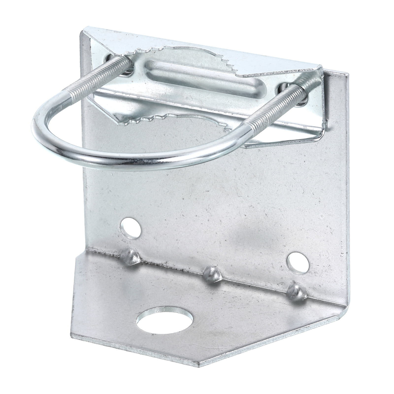 Uxcell Pole Mount Bracket L-shape Bracket with U-Bolt to Wall Hardware ...
