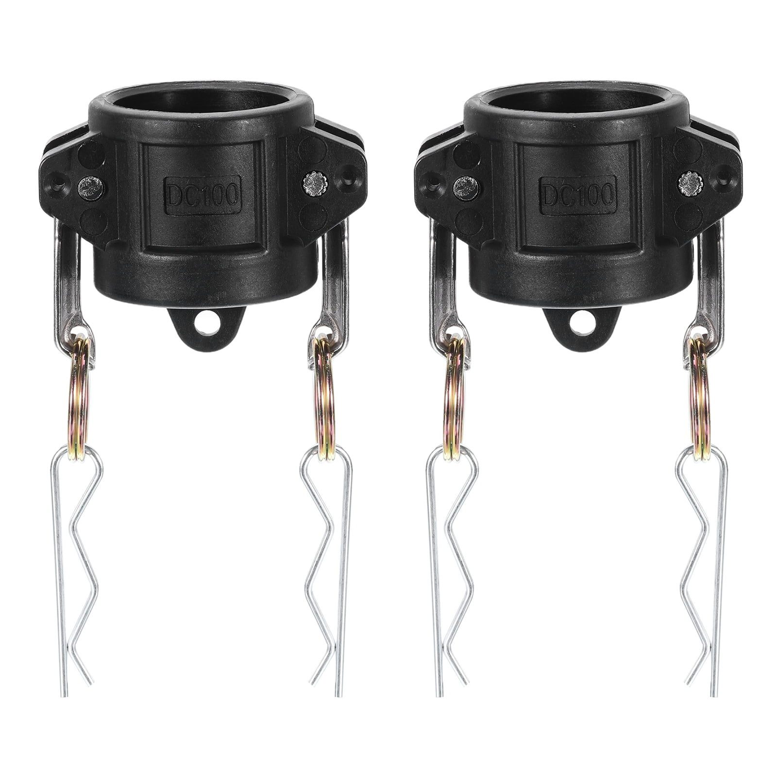 Uxcell Poly Cam lock Fittings, 1" Part DC Dust Cap Cam Groove Hose ...