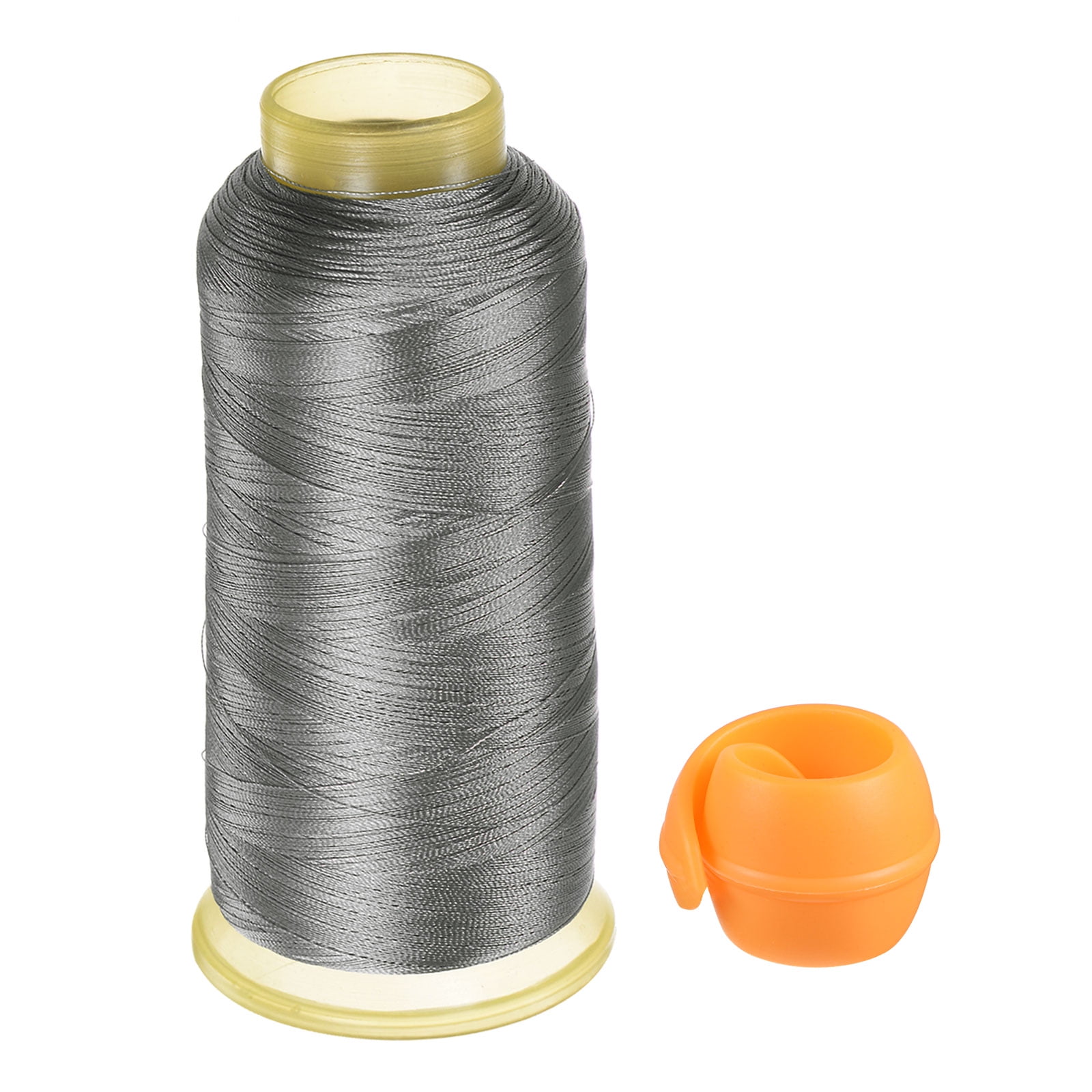 Uxcell Polyester Embroidery Thread and Thread Spools Savers Kit, Dark ...