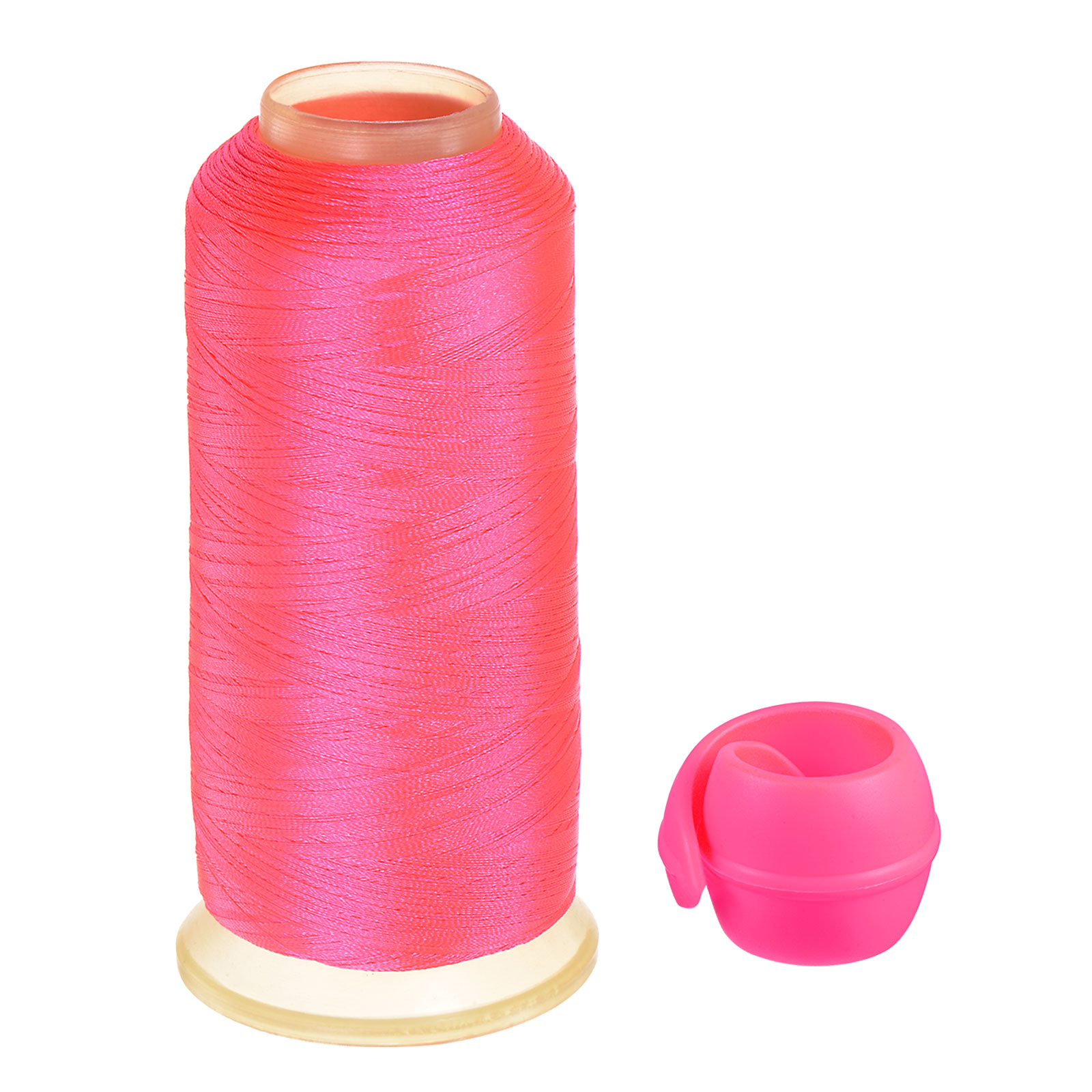 Uxcell Polyester Embroidery Thread and Thread Spools Savers Kit, Hot ...