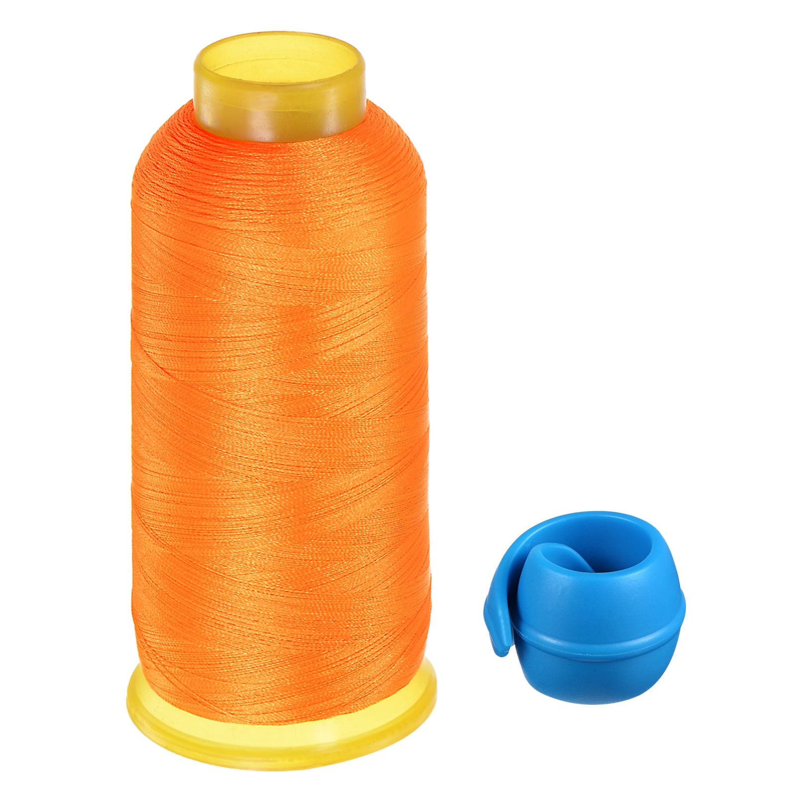 Uxcell Polyester Embroidery Thread and Thread Spools Savers Kit, Light ...