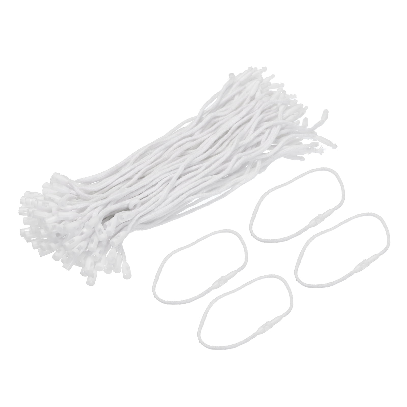 Uxcell Polyester Rope Hang Tag String Snap Lock Plastic Tags Ties 190mm ...