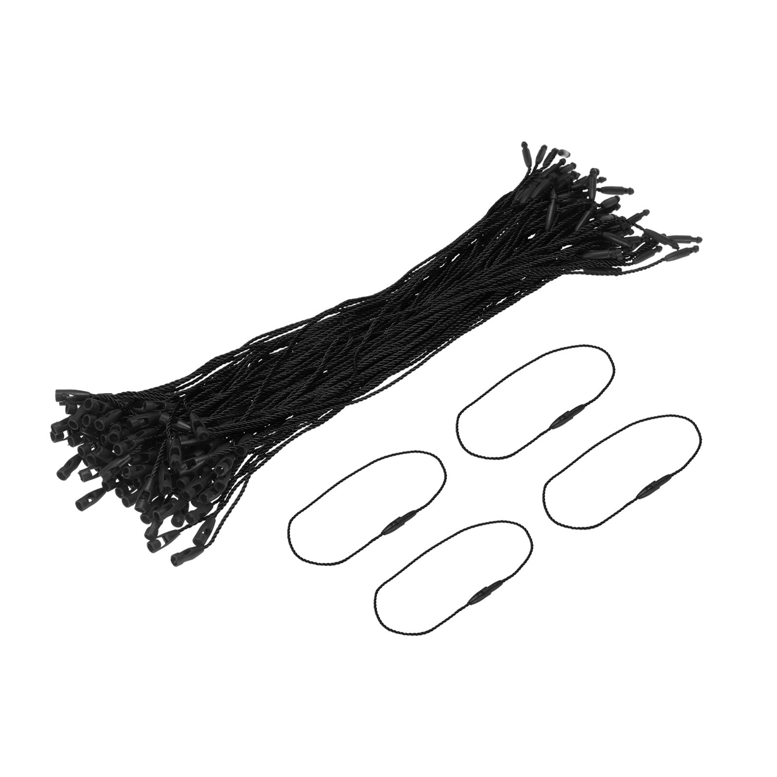 Uxcell Polyester Rope Hang Tag String Snap Lock ,Plastic Tags Ties ...