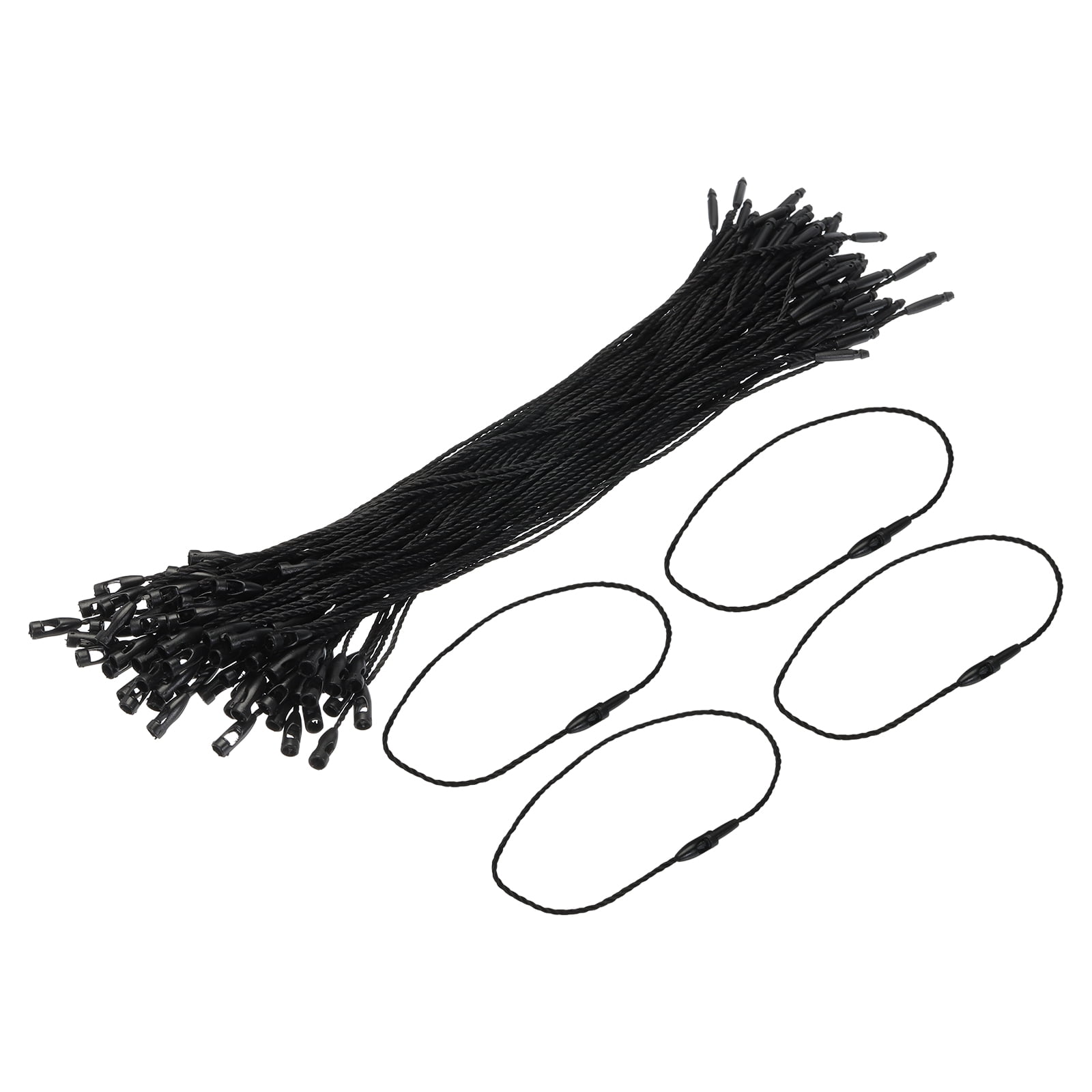 Uxcell Polyester Rope Hang Tag String Snap Lock ,Plastic Tags Ties ...