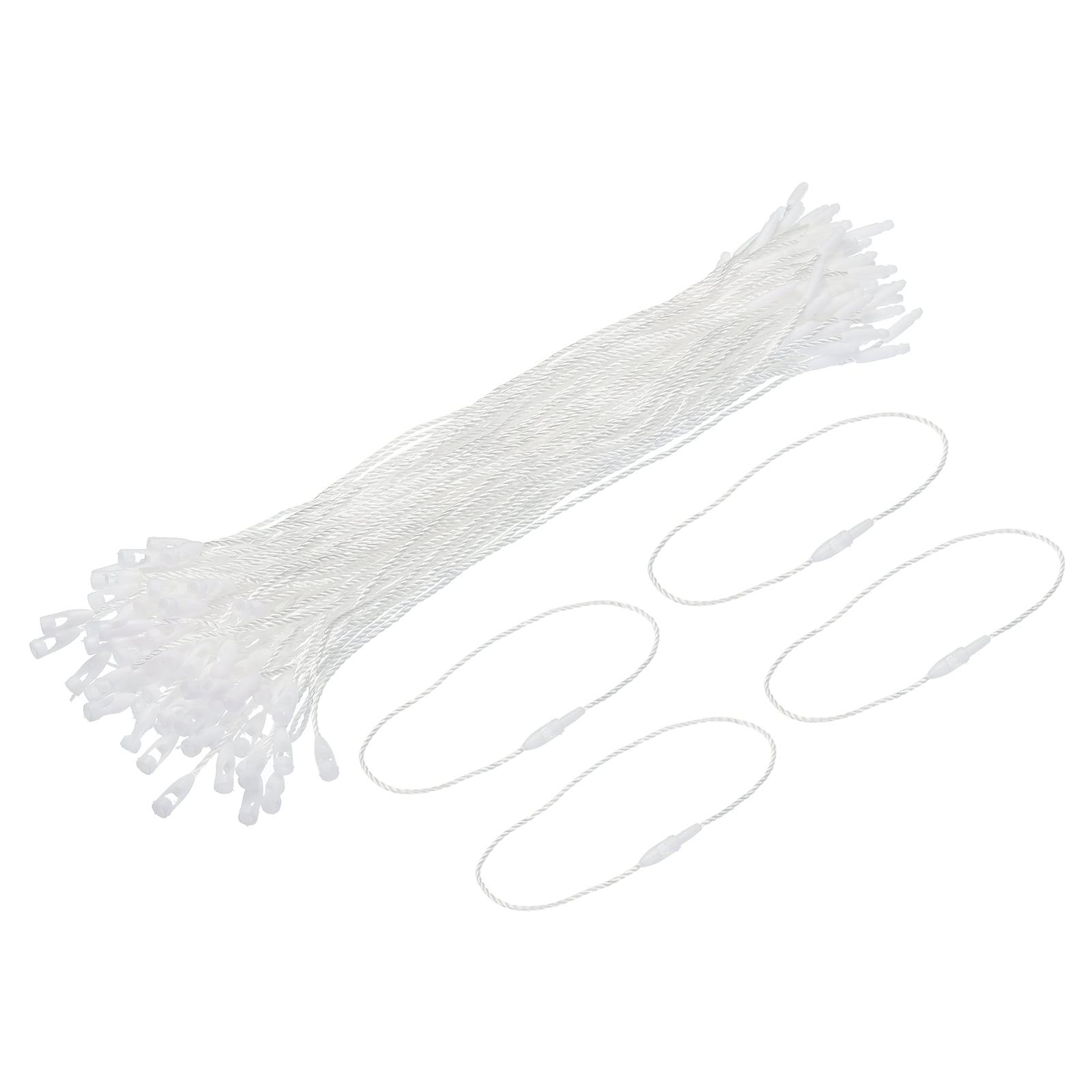 Uxcell Polyester Rope Hang Tag String Snap Lock ,Plastic Tags Ties ...