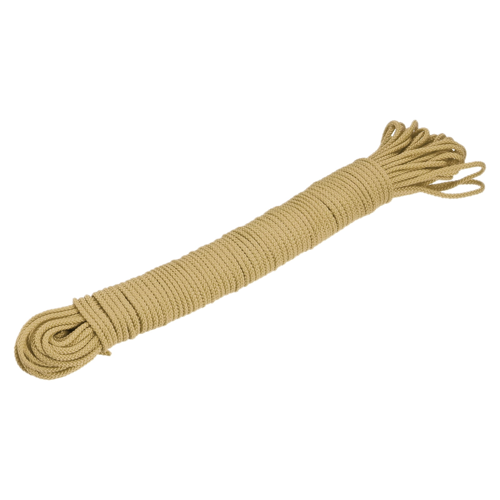 Uxcell Polypropylene Rope Braid Cord 15M/49.2ft 2mm Dia Brown for ...