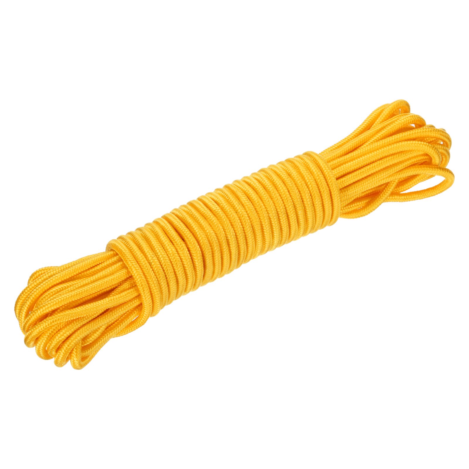 Uxcell Polypropylene Rope Braid Cord 20M/65.7ft 3/8" Yellow for Indoor ...