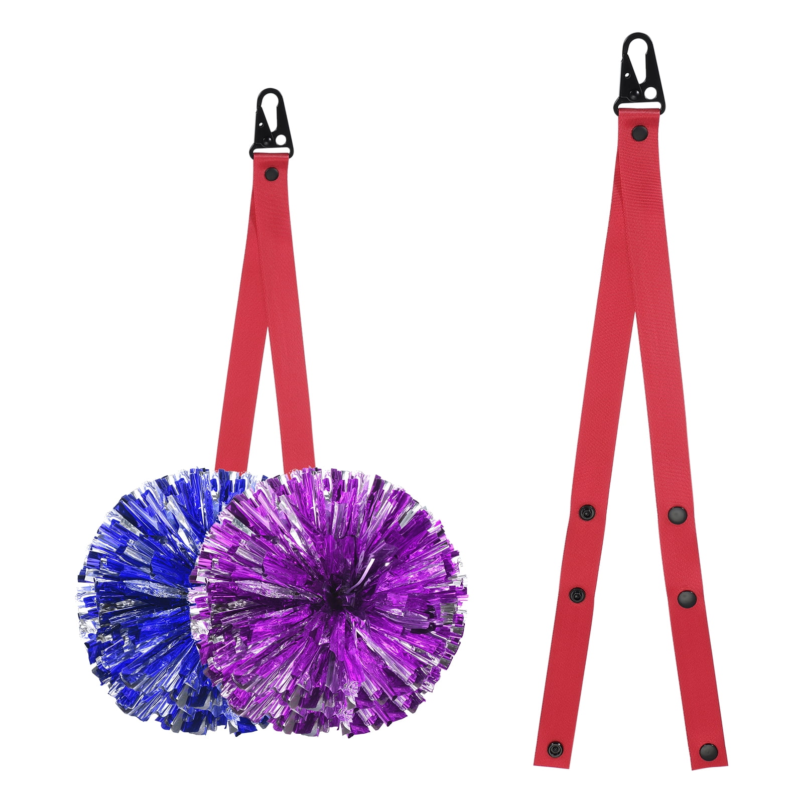 Pom Pom Holder for Backpack Cheer Adjustable Cheer Bow Holder Red 2Pcs ...