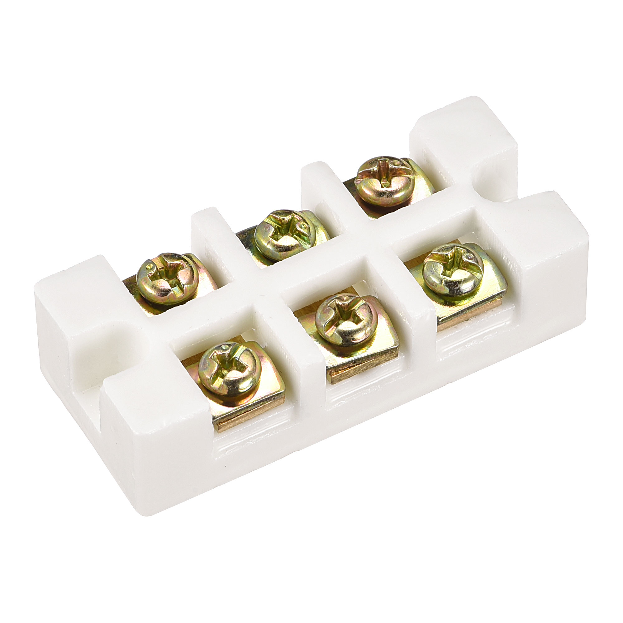 Uxcell Porcelain Ceramic Terminal Block 3 Way High Temperature ...
