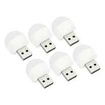 Uxcell Portable 0.5W USB Plugin LED Bulb Mini USB Night Light, White ...
