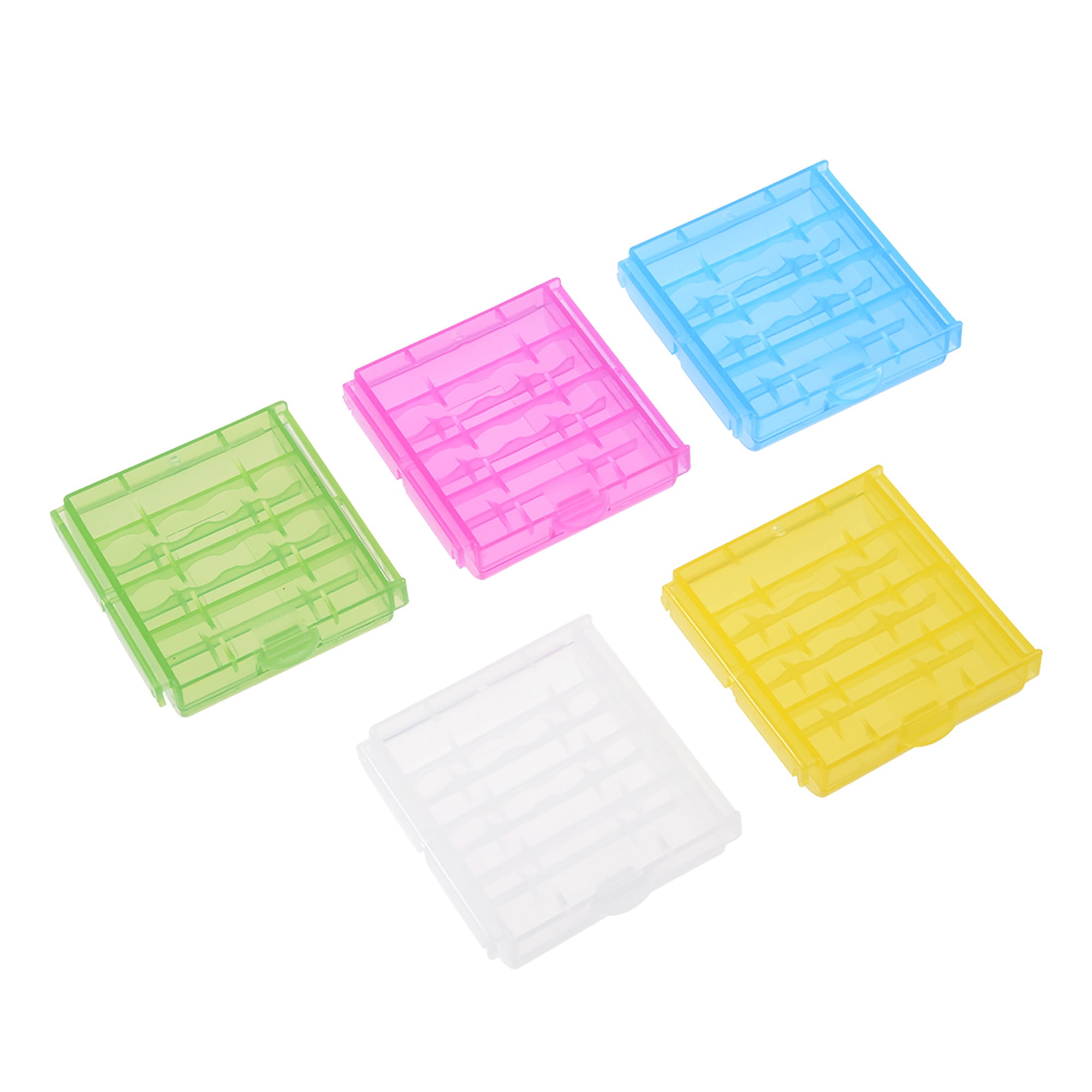 Uxcell Portable Battery Storage Case Holder Set of 5 Pack for AAA/AA ...