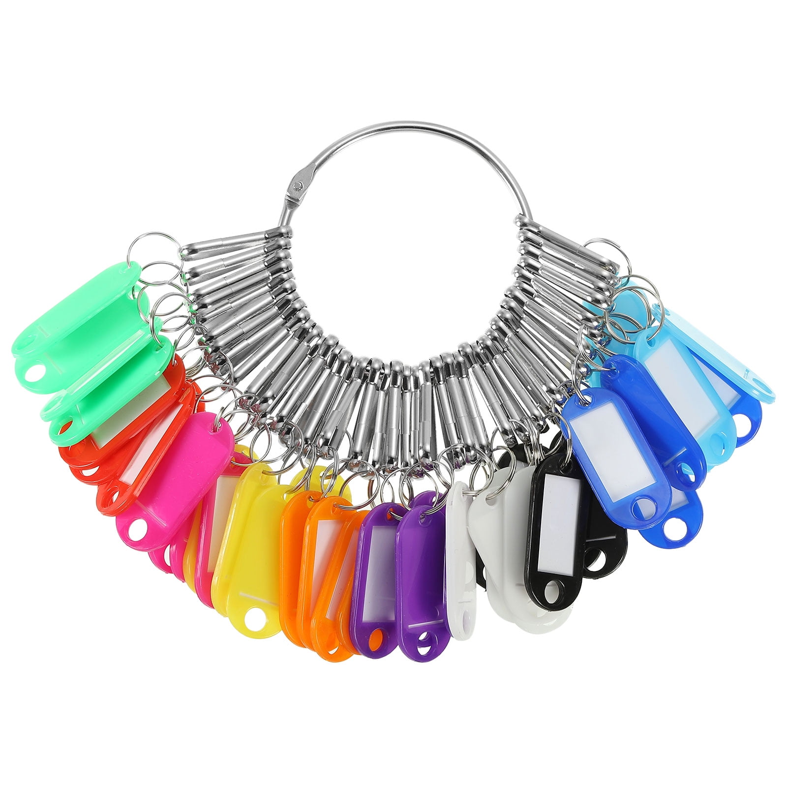 Uxcell Portable Key Organizer Keychain Holder with 40 Key Label Tags ...