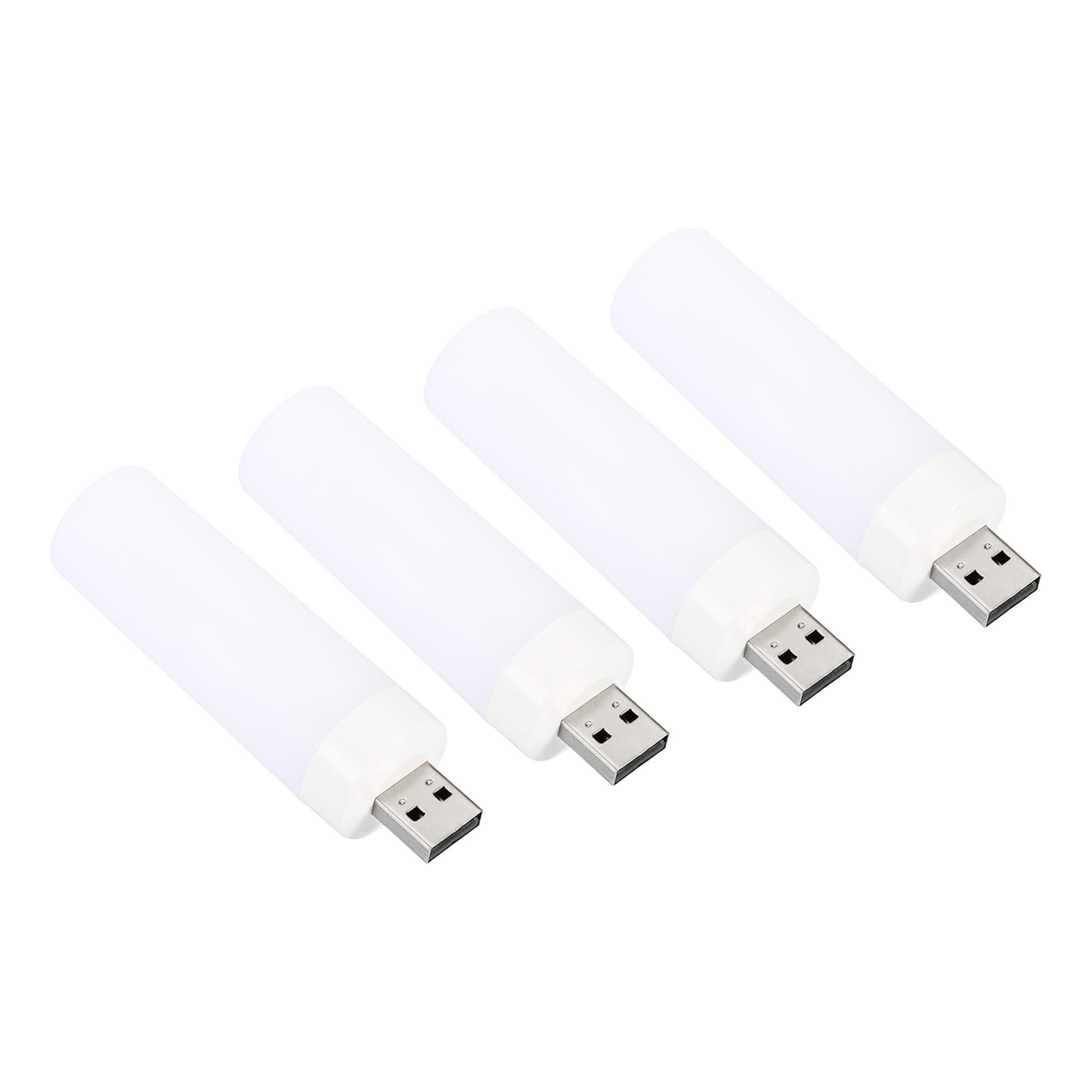 Uxcell Portable Plugin Mini Flickering LED Lamp USB Flame Light, Orange ...