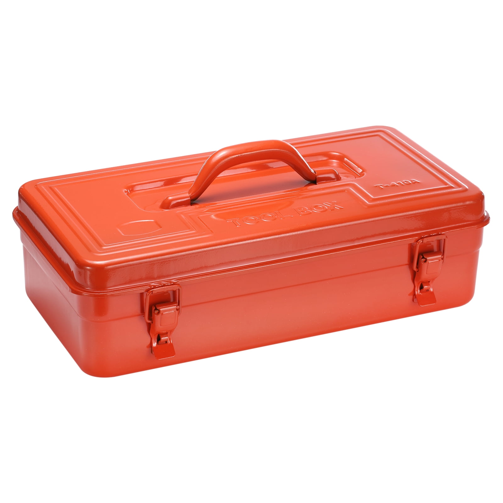 Uxcell Portable Steel Tool Box, 15.9" x 8.0" x 3.4" with Handle Double ...