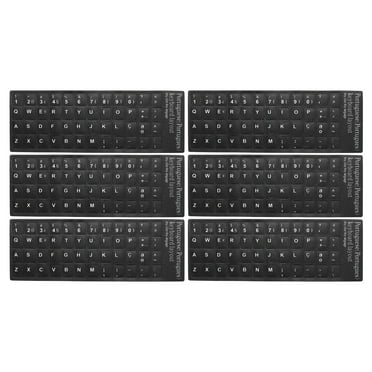 Uxcell French Keyboard Stickers Universal Keyboard Cover Smooth, Black ...