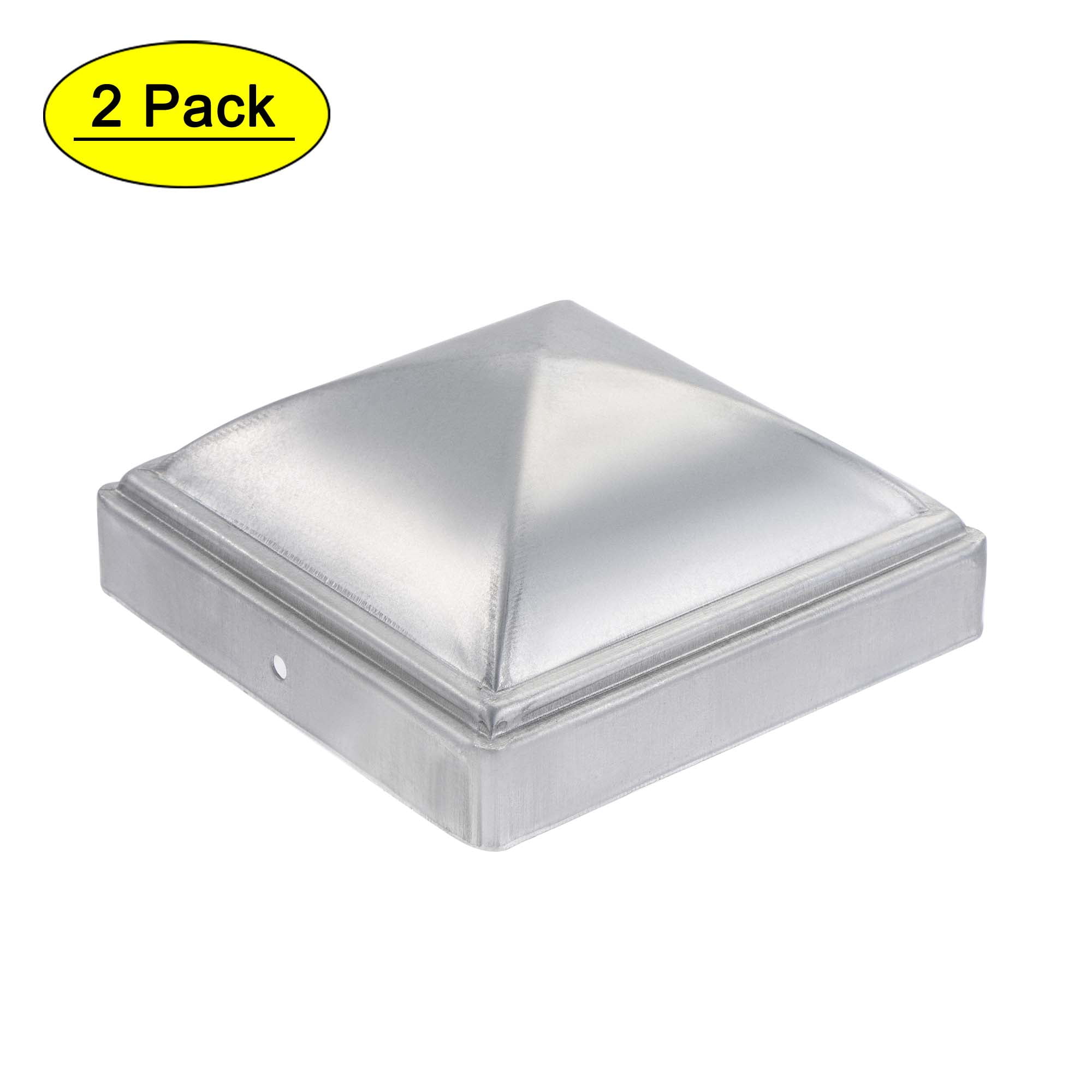 Uxcell Post Cap, 4" x 4" Carbon Steel Fence Post Caps for Deck Railing ...